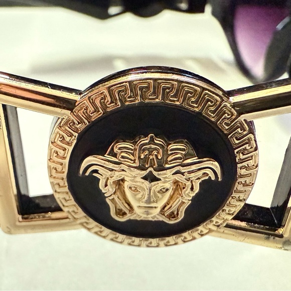 Versace | Accessories | Versace Gold And Black Glasses With Elegant ...